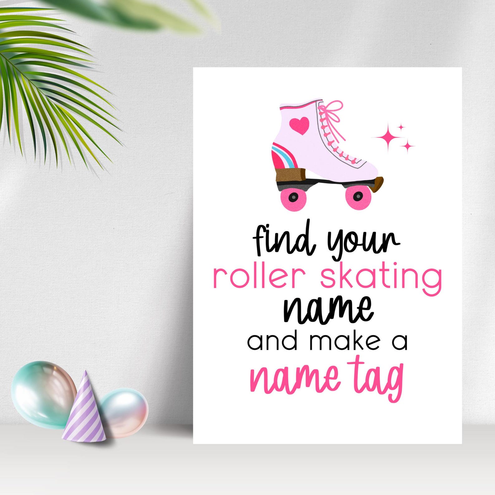 What's Your Roller Skating Name, Let's Roll Birthday Party, Skating ...