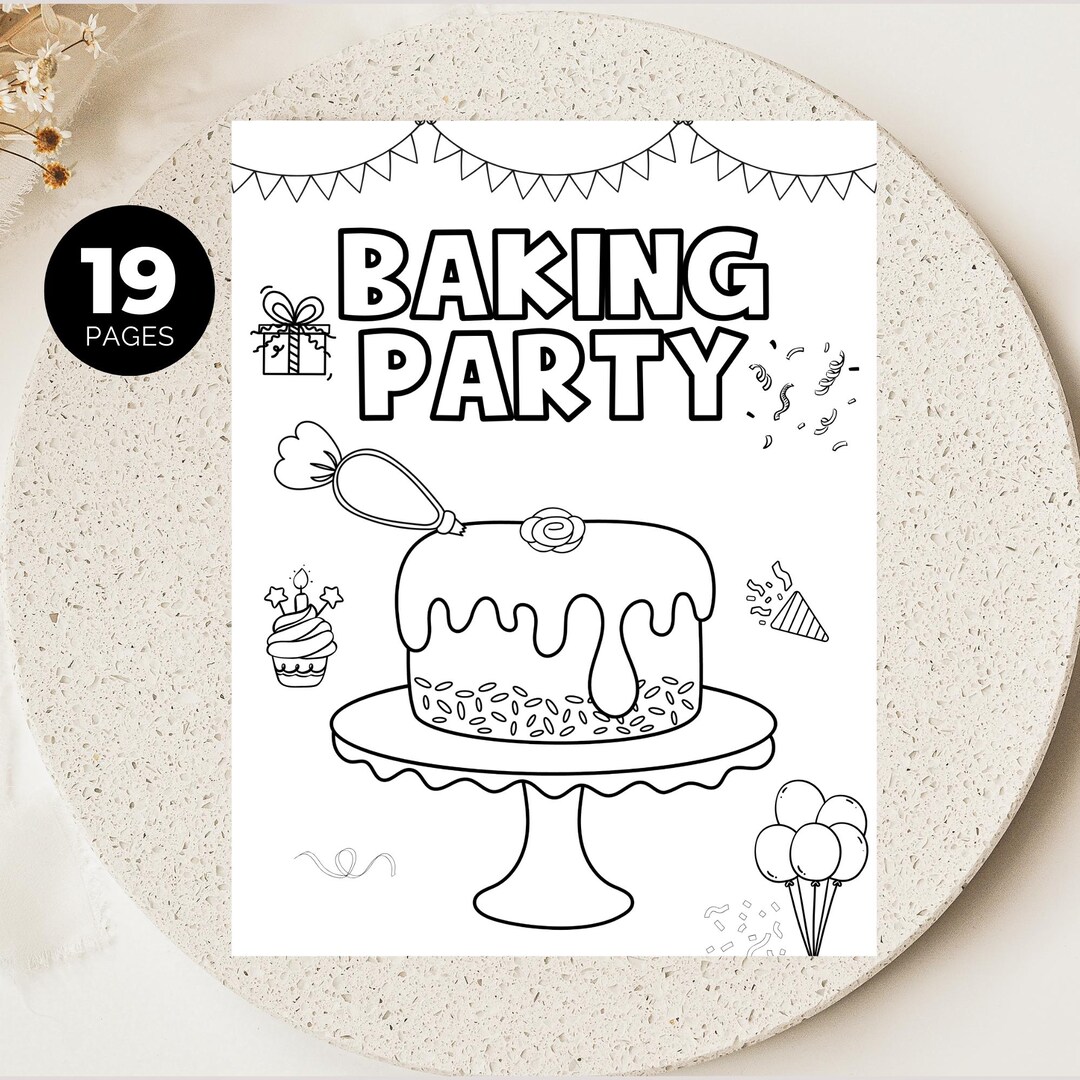 Baking Birthday Party Kit, Cupcake Decorations Birthday Party, Baking ...