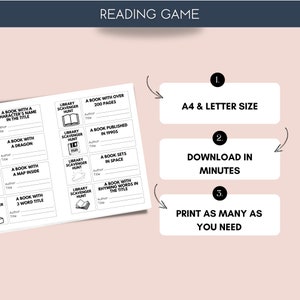 Library Scavenger Hunt, Printable Scavenger Game, Kids Reading Game ...