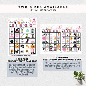 Halloween Bingo Card for Kids, Halloween Party Game, Halloween ...