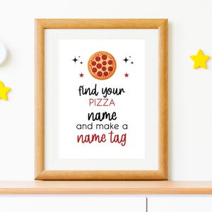 Pizza Name Generator, Family Pizza Night Party, Pizza Birthday Decor ...