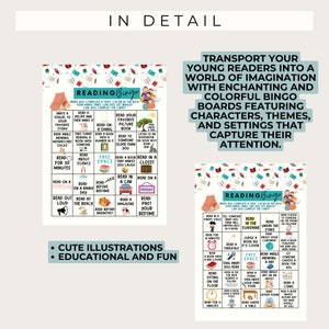 Kids Reading Bingo Cards, Book Challenge for Kids, Homeschool Book ...