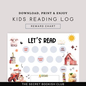Printable Farm Animals Sticker Reading Reward Chart, You Can Do This ...
