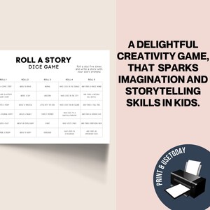 Creative Dice Game for Kids, Story Game for Children, Writing ...