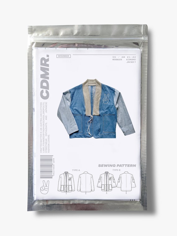 Minimalist's Worker Jacket Paper Pattern | Etsy
