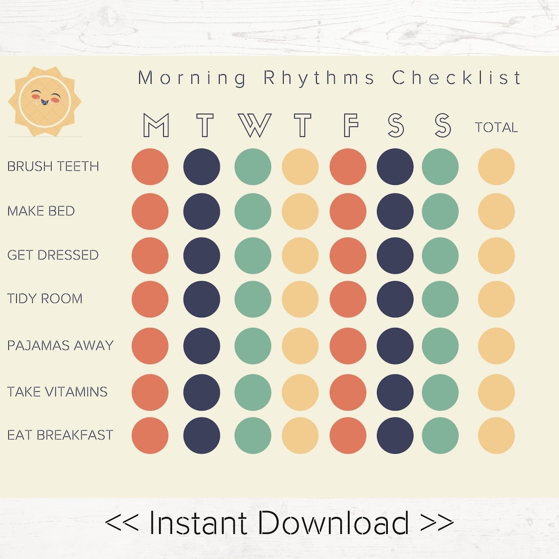 Daily routine chart daily routine for kids daily routine | Etsy