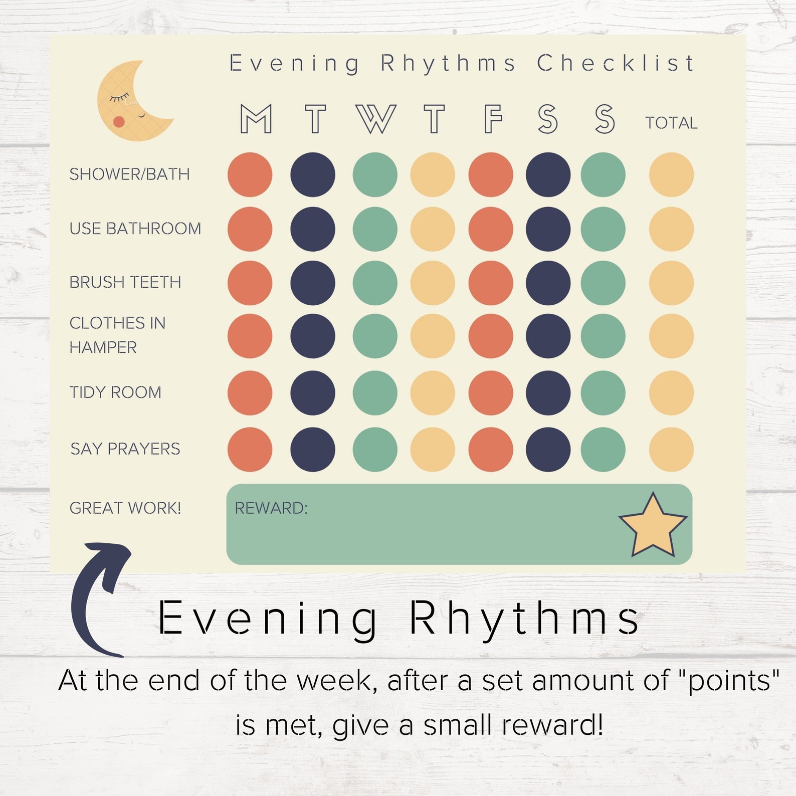 Daily Routine Chart, Daily Routine for Kids, Daily Routine Tracker ...