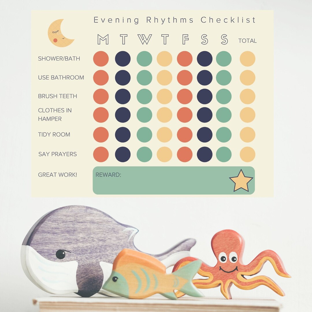 Daily Routine Chart, Daily Routine for Kids, Daily Routine Tracker ...