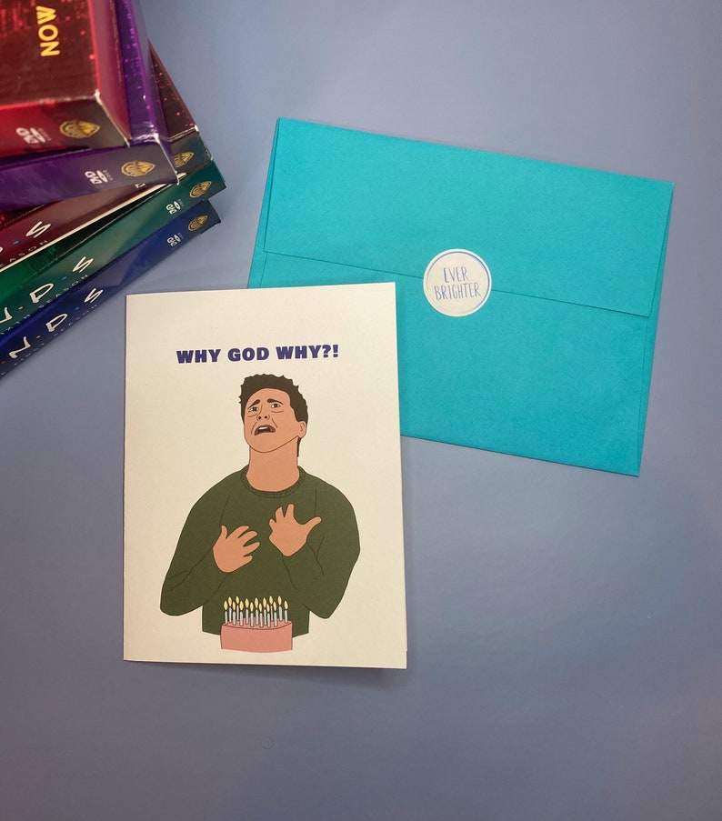 Why God Why Blank Card, "friends" [ Joey Tribbiani | Birthday ...