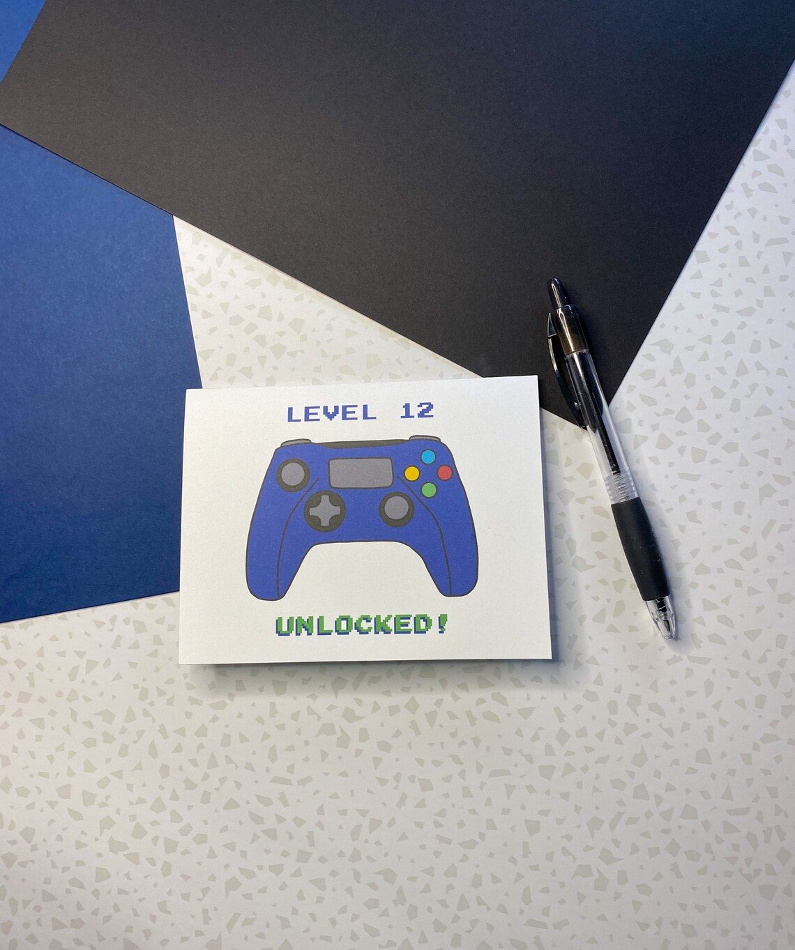 Gamer Birthday Card, “level Unlocked” [ Printable | Custom Age Instant ...