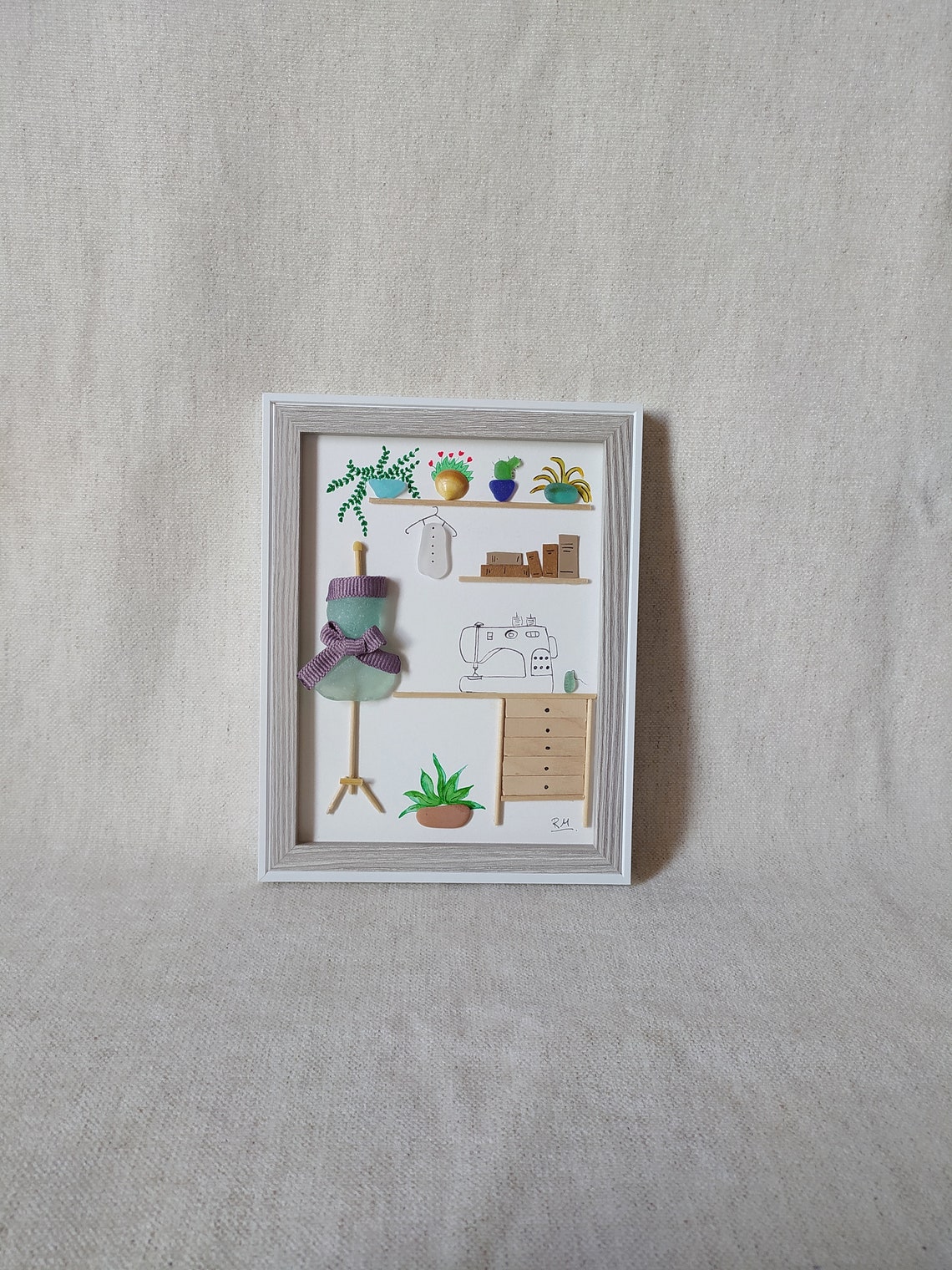 Handmade Painting for Handicraft Room Painting With Sea - Etsy