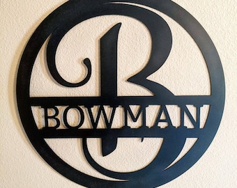 Custom Metal Sign First Name Last Name Personalized Gift - Etsy