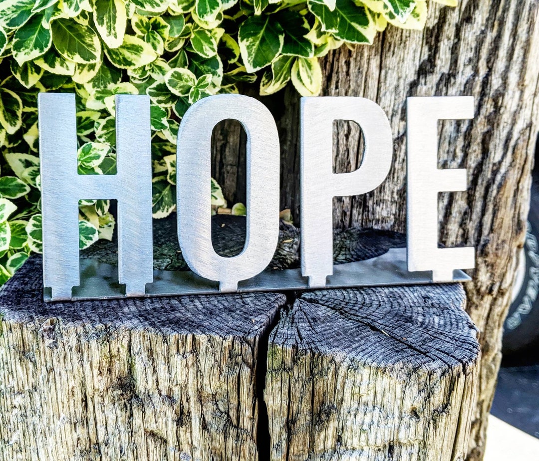 Metal Hope Desktop Sign - Etsy