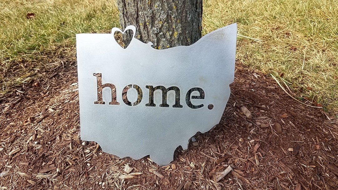 Ohio Home Sign / Toledo Home Sign / Home Sign / Wall Art / Metal Sign ...