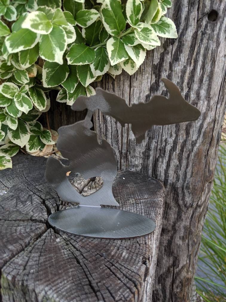 Metal Michigan State Desktop Sign | Etsy