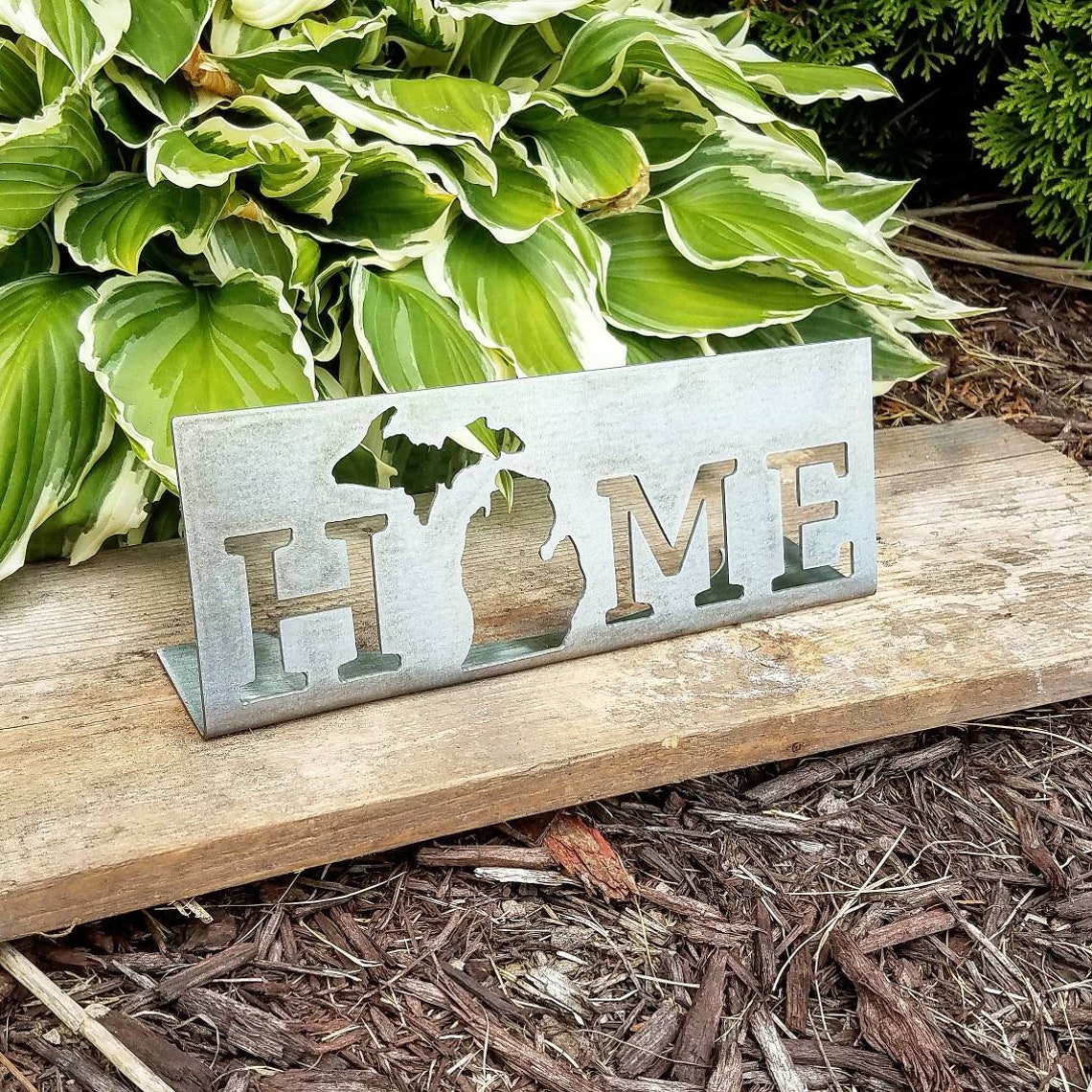 Michigan Sign / Michigan Home Sign / Home Sign / Home Metal Sign ...