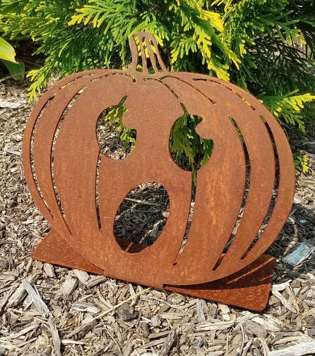 Metal Pumpkin / Pumpkin Sign / Fall Decor / Jack O Lantern / Autumn ...