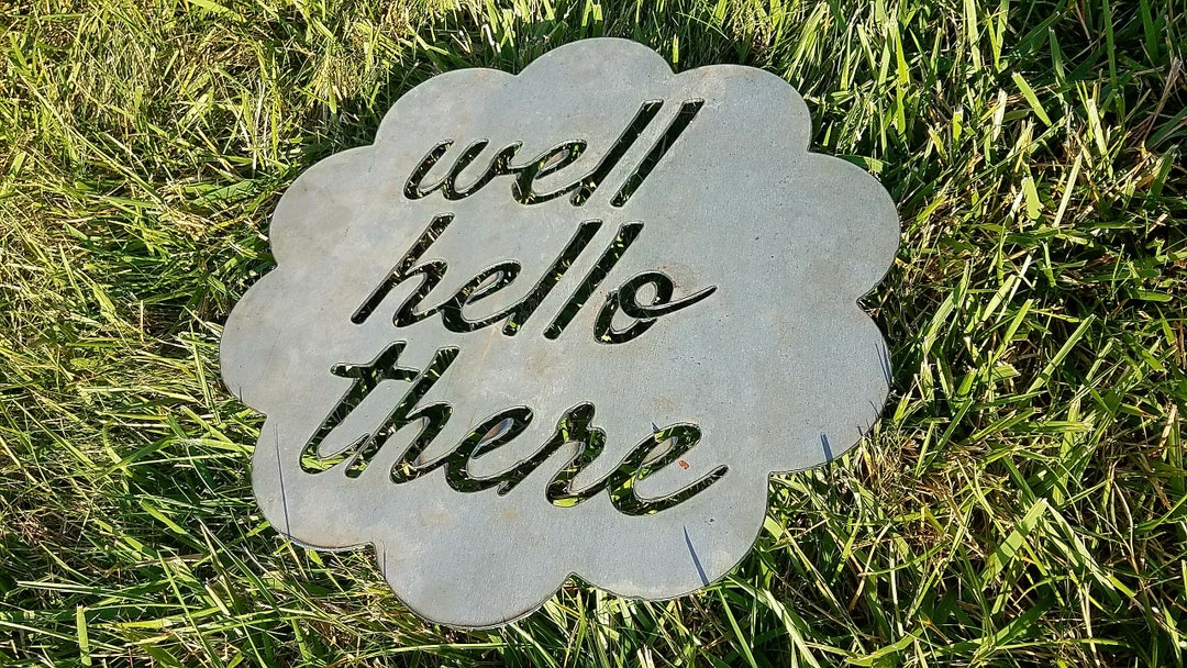 Well Hello There Sign / Hello Sign / Rustic Wall Decor / Wall Art ...