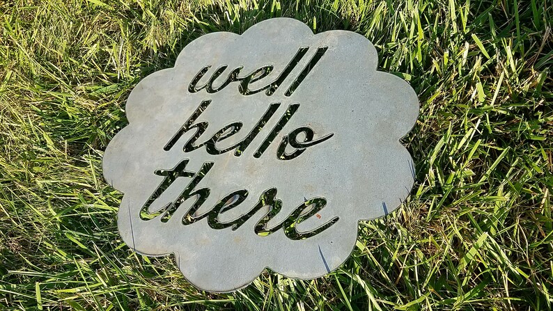 Well Hello There Sign / Hello Sign / Rustic Wall Decor / Wall - Etsy