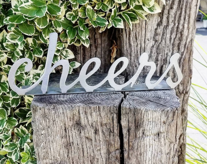 Gold Foil Bar Sign, Bar Cart Decoration, Wall Art, Cheers Prost Salud ...
