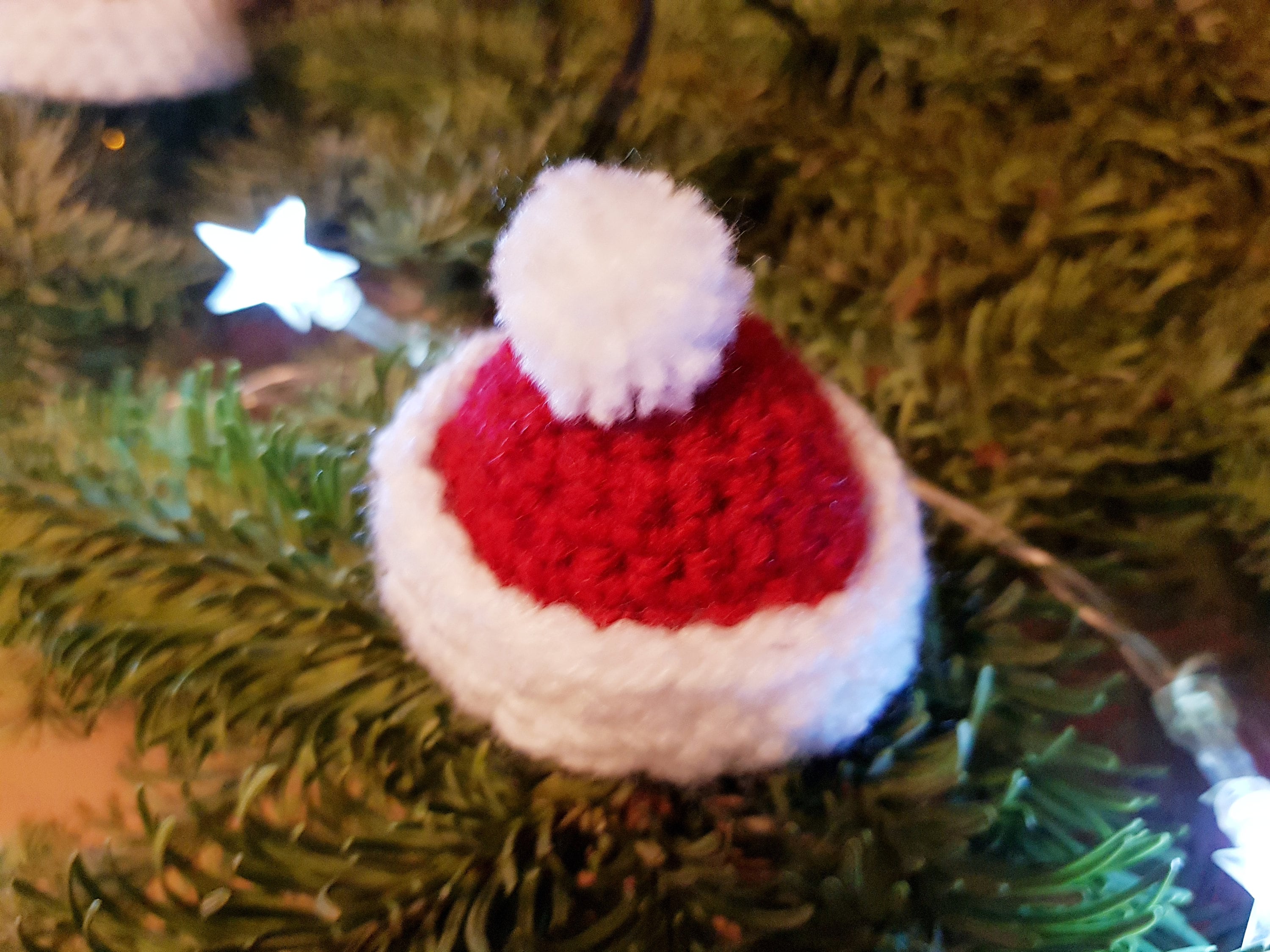 Set of 5 mini Santa hats Christmas decoration miniature | Etsy