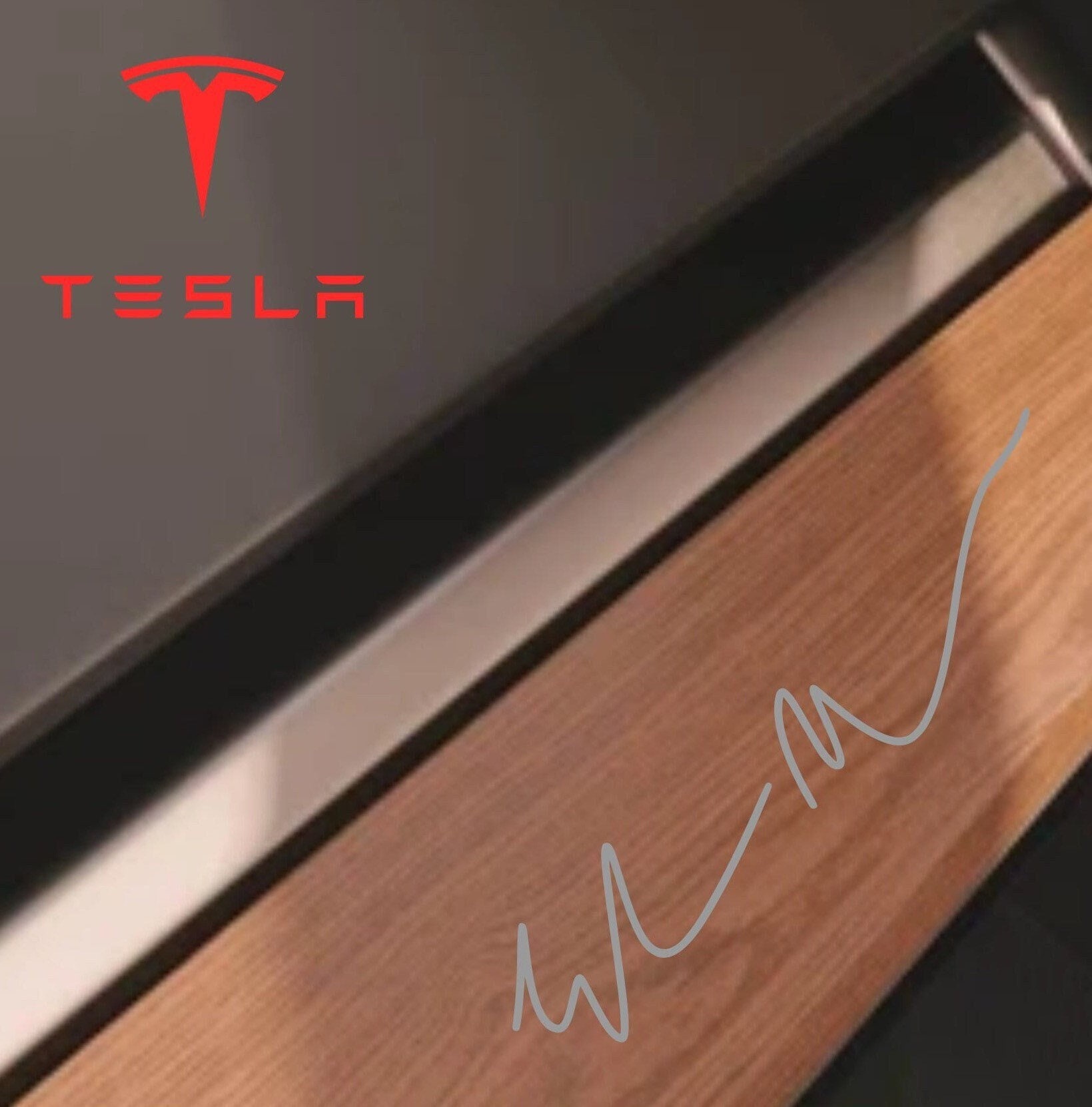 Elon Musk Signature Vinyl Decal Tesla Model S 3 X Y 2 PACK - Etsy