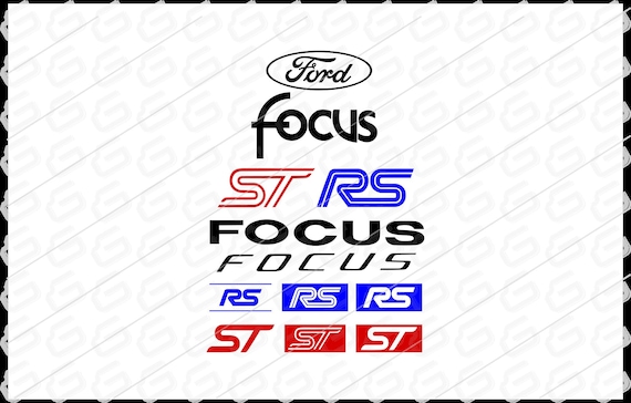 Ford Focus RS and ST SVG Cut File Png Svg Eps Dxf Pdf | Etsy UK