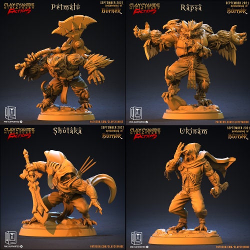 Shutaka Brotherhood of Burnek Tabletop Games Fighter Warrior by Clay ...