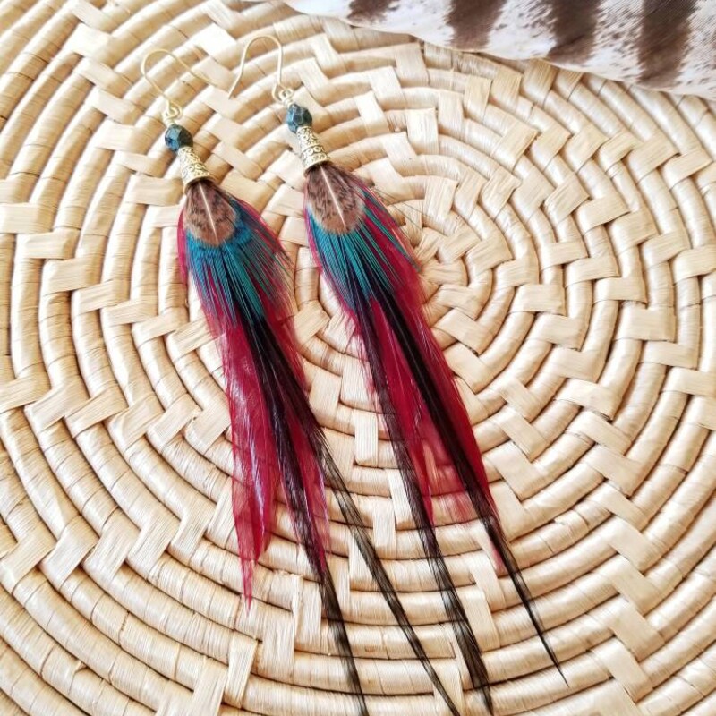 Red Feathers - Etsy