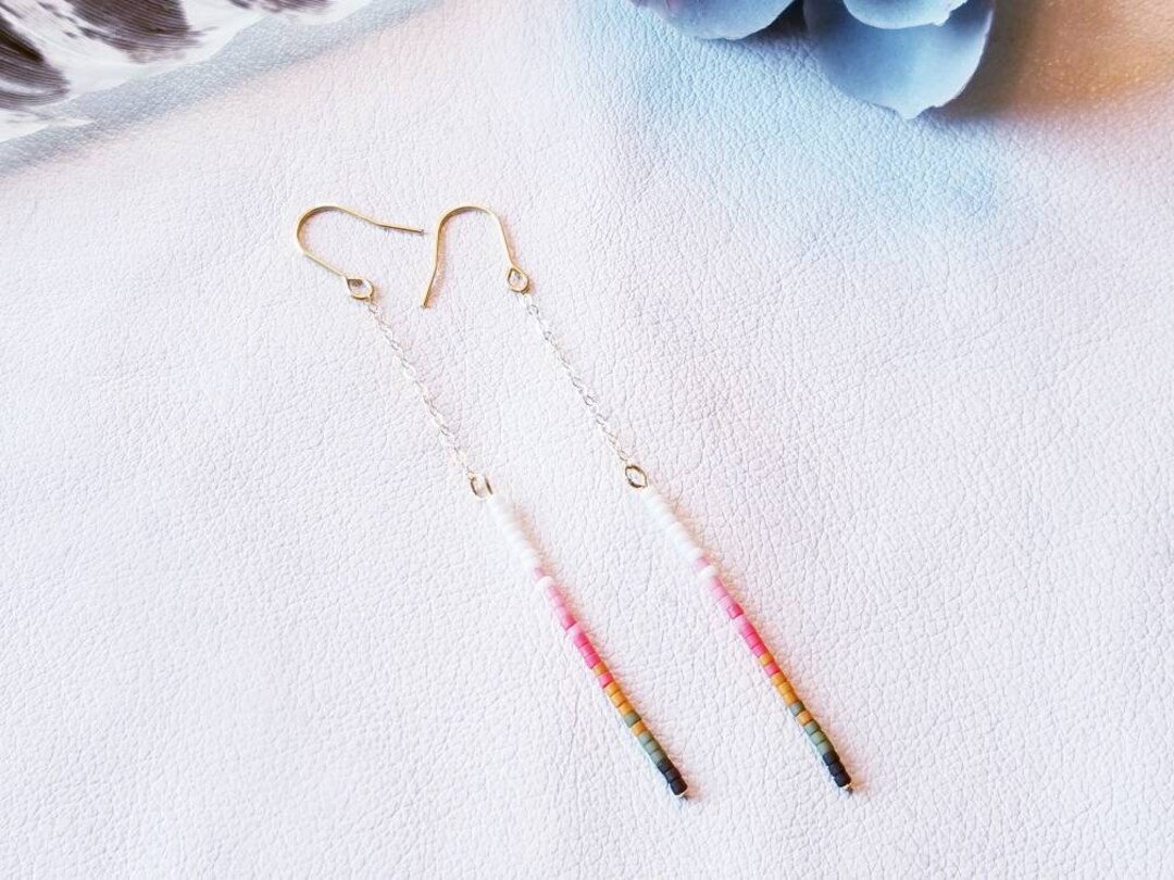 Seed Bead Earrings, Boho Earrings, Western Earrings, Beaded Boho ...
