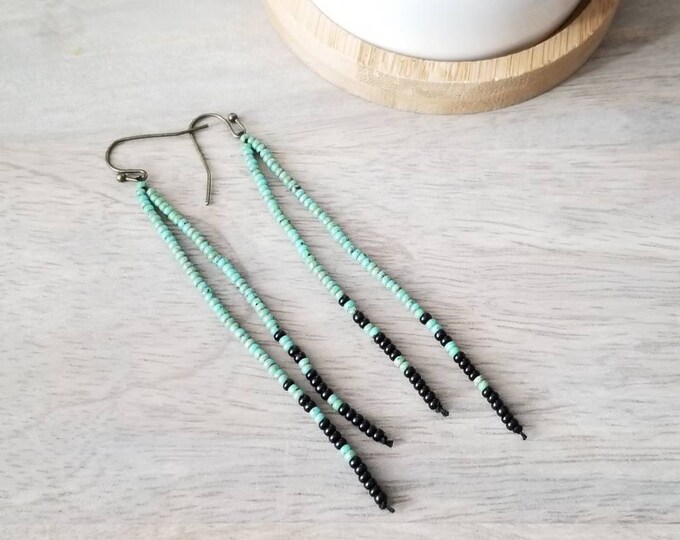 Seed Bead Earrings, Boho Earrings, Western Earrings, Beaded Boho ...