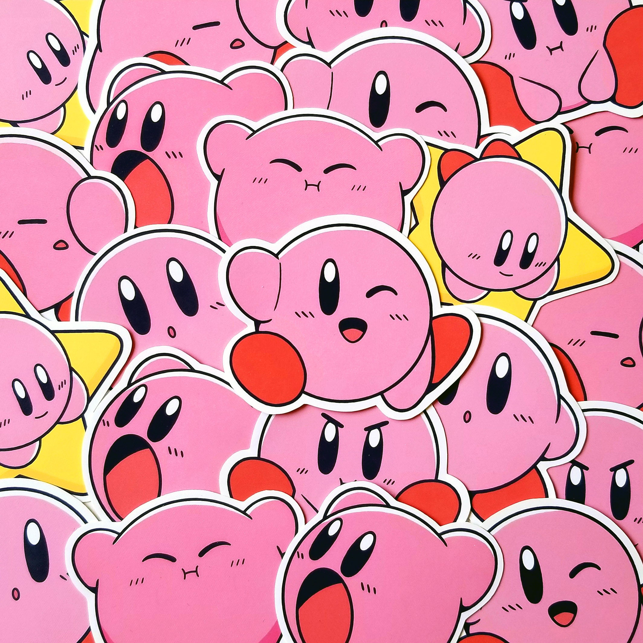 Kirby Sticker Pack Materials Labels, Stickers & Tags Paper, Party ...