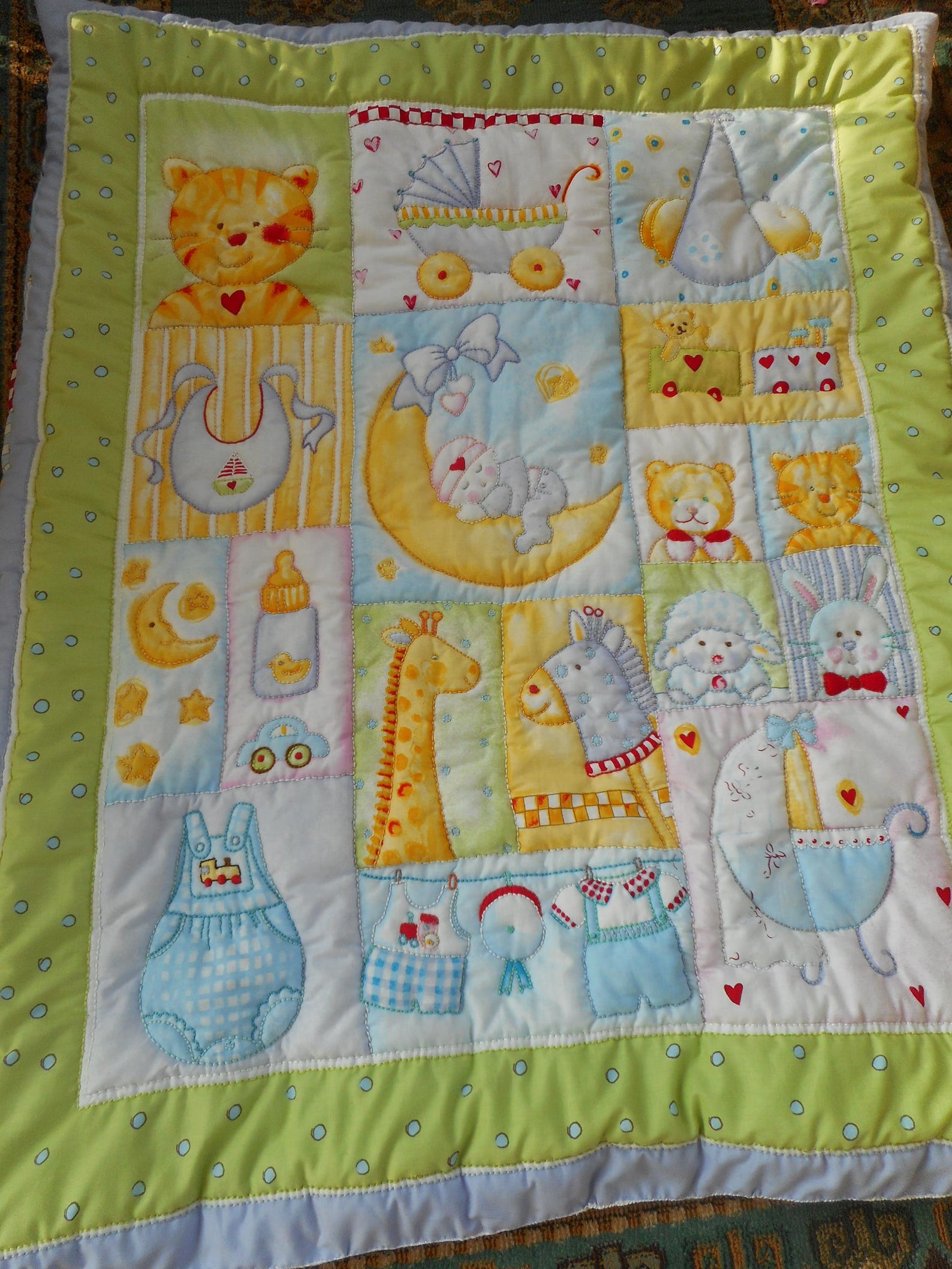 Baby Moon Design With Matching Reverse Material - Etsy