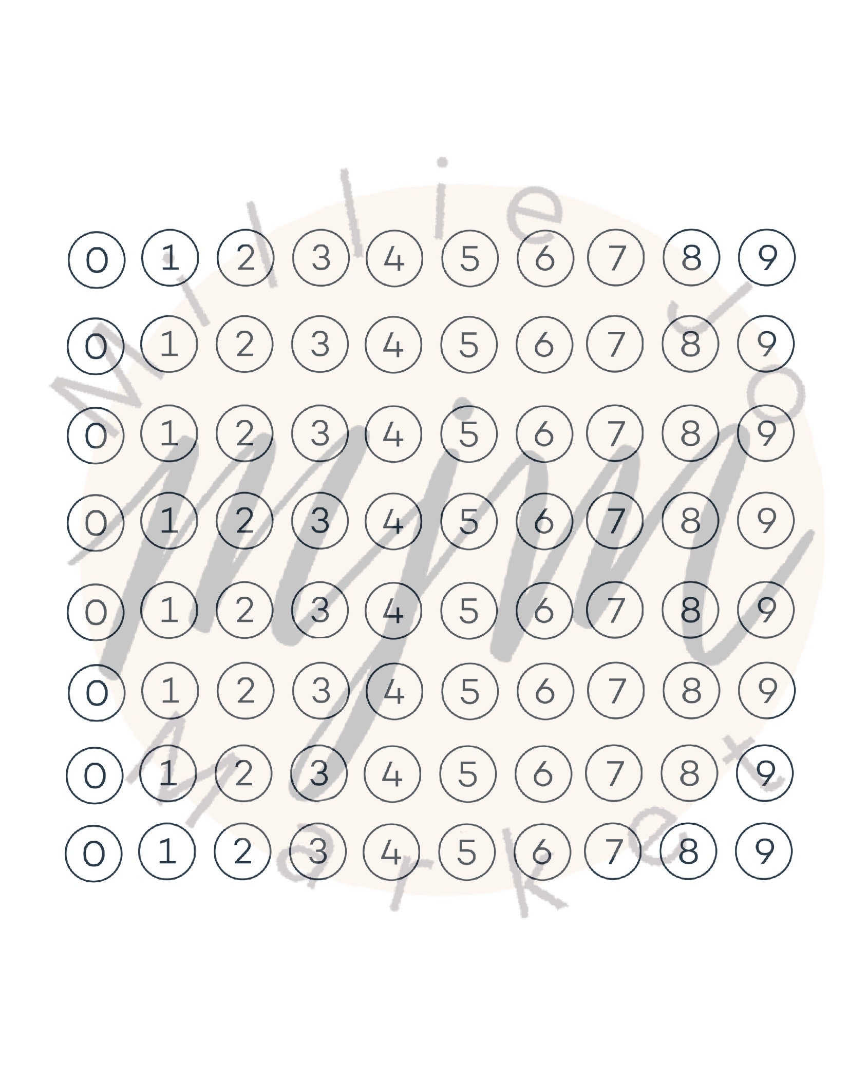 Simple Toddler Phone Number Printable - Etsy