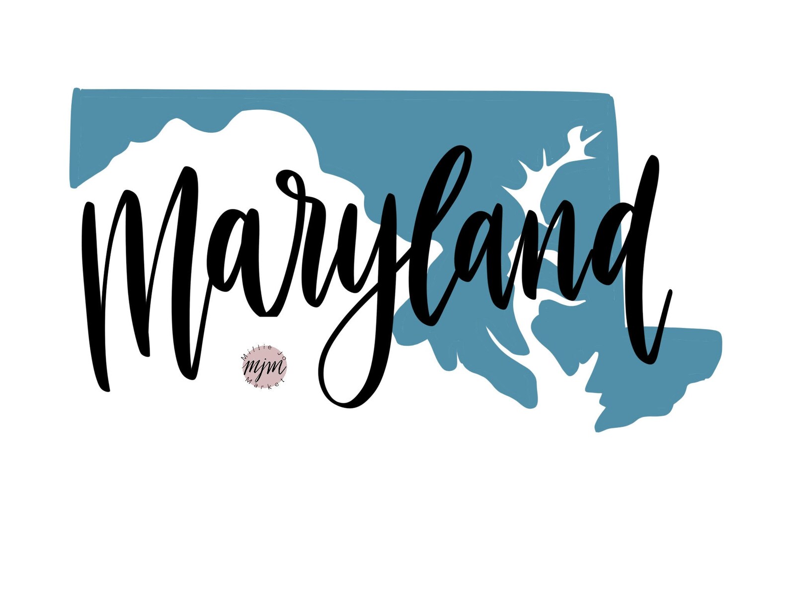 Maryland Lettering Jpeg - Etsy