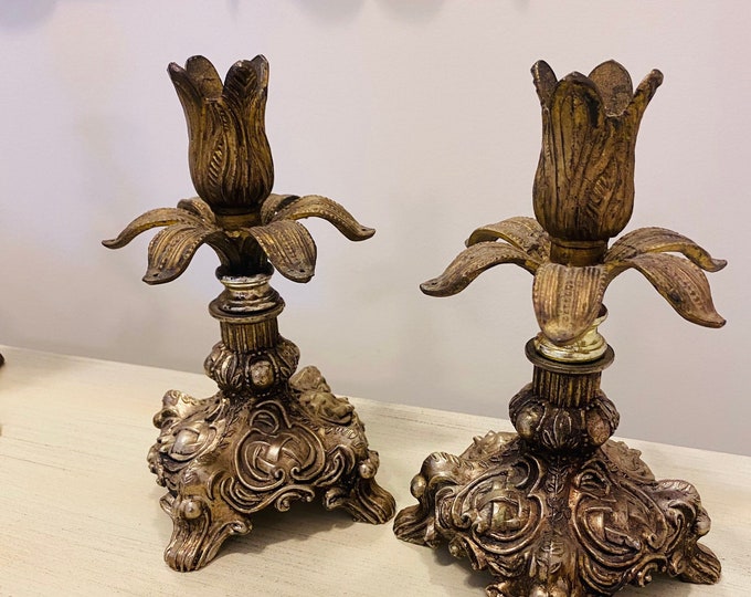 French Rococo Style Candle Holders-french Inspired Candle Holders - Etsy