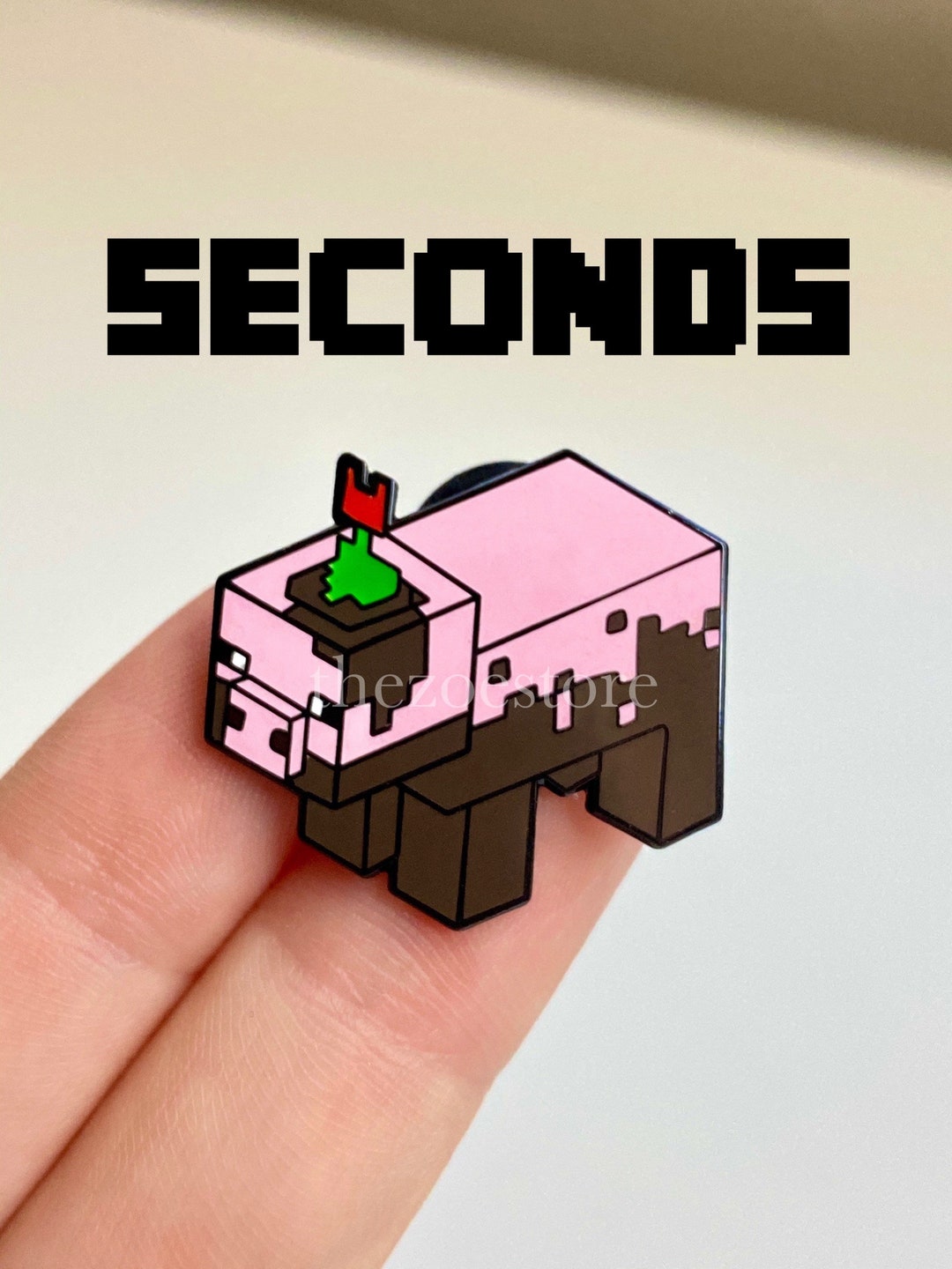 FLASH SALE Seconds/imperfect 1 Pig Enamel Pin, Hard Enamel Pin, Defect ...