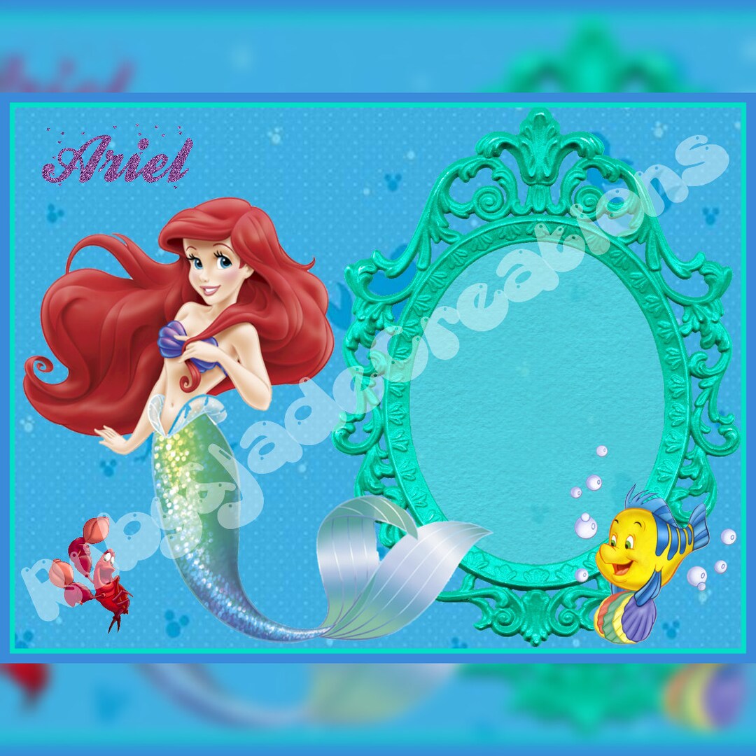 Ariel Disney Autograph Book Printable Page - Etsy