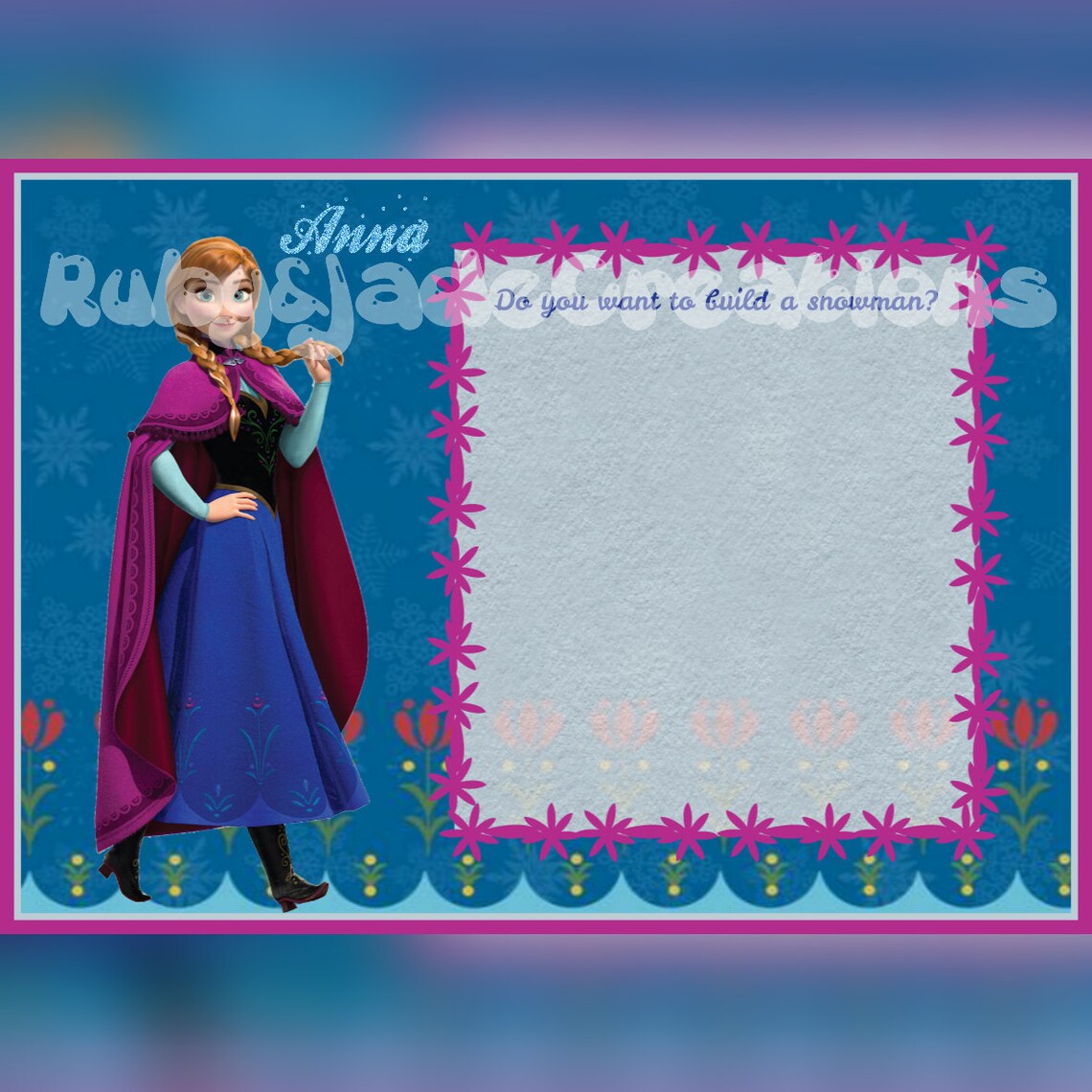 Anna Disney Autograph Book Printable Page - Etsy UK