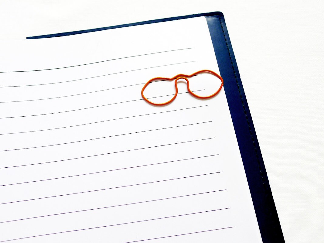 SPECS Shaped Wire Paper Clips 4 Pack in Assorted Colors (.6" X 1.5") - Etsy