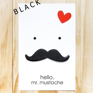 MR. MUSTACHE Shaped Sticky Notes/flags (black, Brown) - Etsy