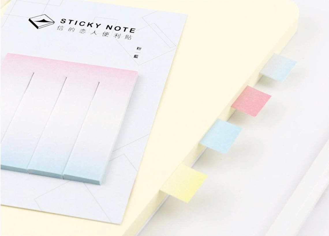 STICKY FLAGS in Assorted Pastel Colors (120 Flags) - Etsy