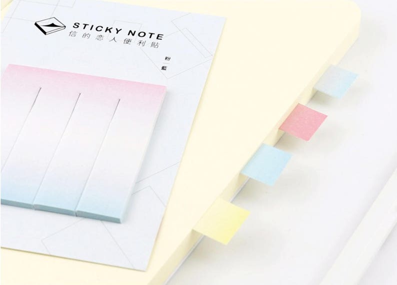 STICKY FLAGS in Assorted Pastel Colors (120 Flags) - Etsy