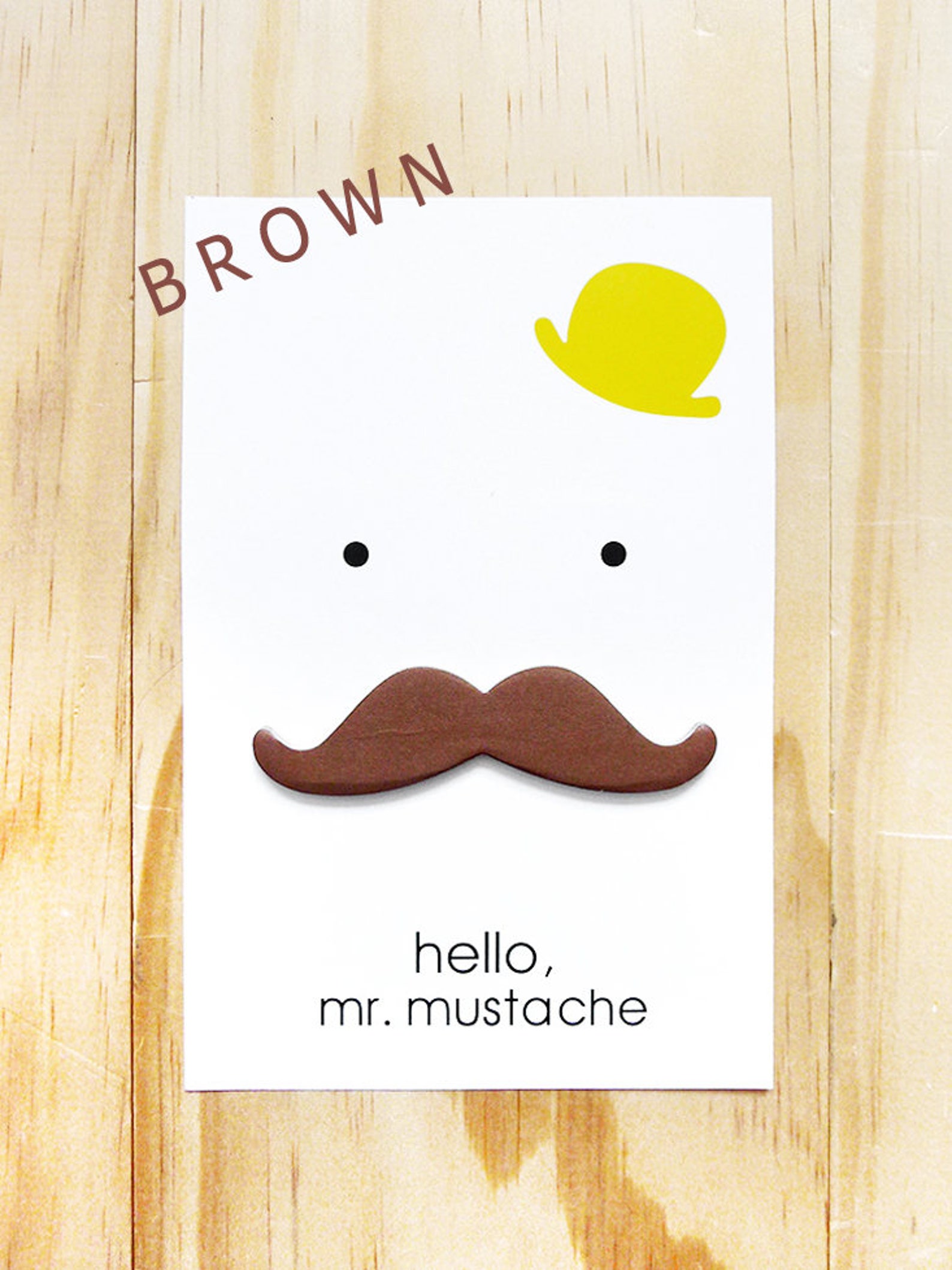 MR. MUSTACHE Shaped Sticky Notes/flags (black, Brown) - Etsy
