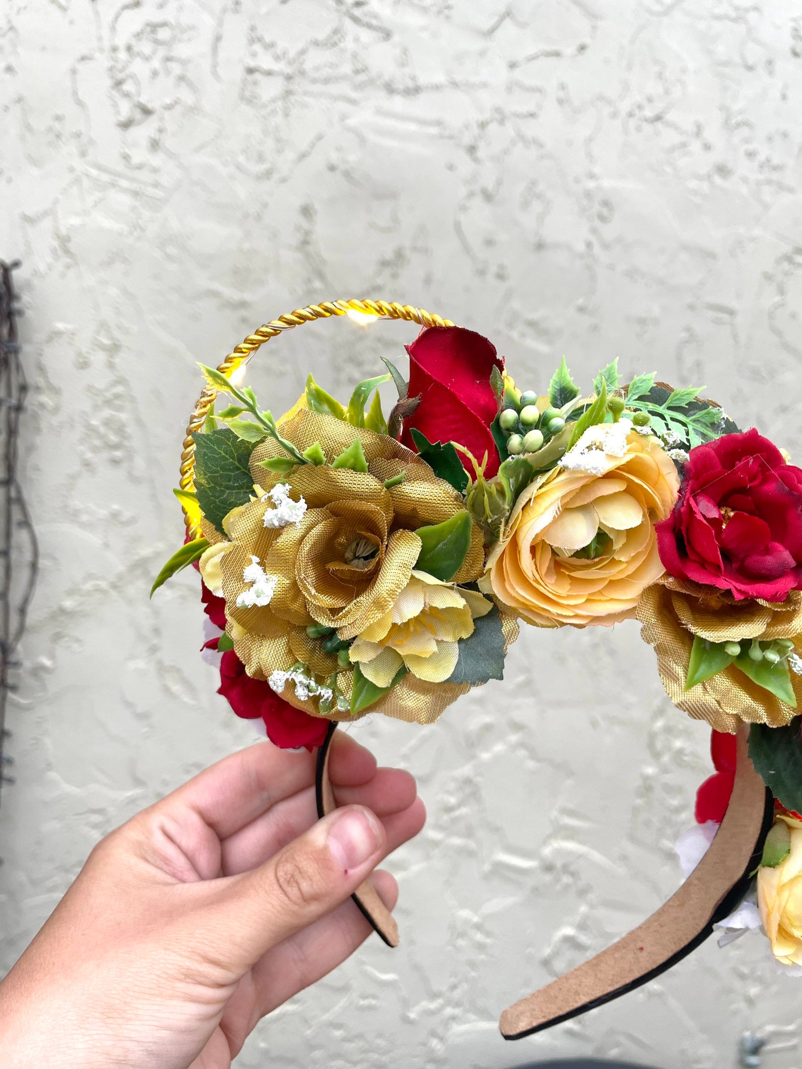 Belle Inspired Mickey Ears / Beauty and the Beast Disney Ears / Belle ...