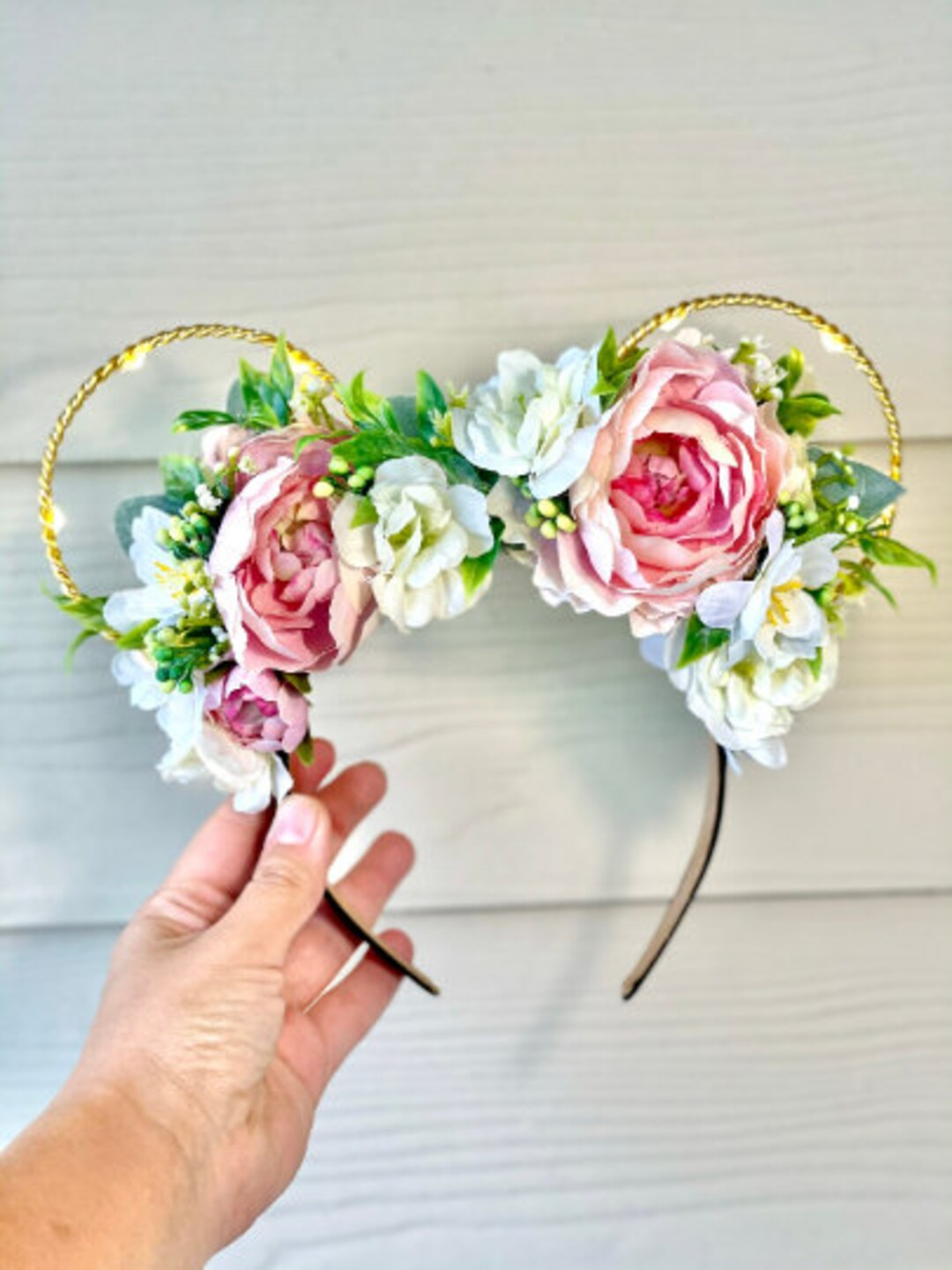 Pink Dream Mickey Ears / Princess Ears/ Minnie Ears / Floral Mickey ...