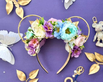 Spring Epcot Flower and Garden Inspired Mickey Ears - Etsy