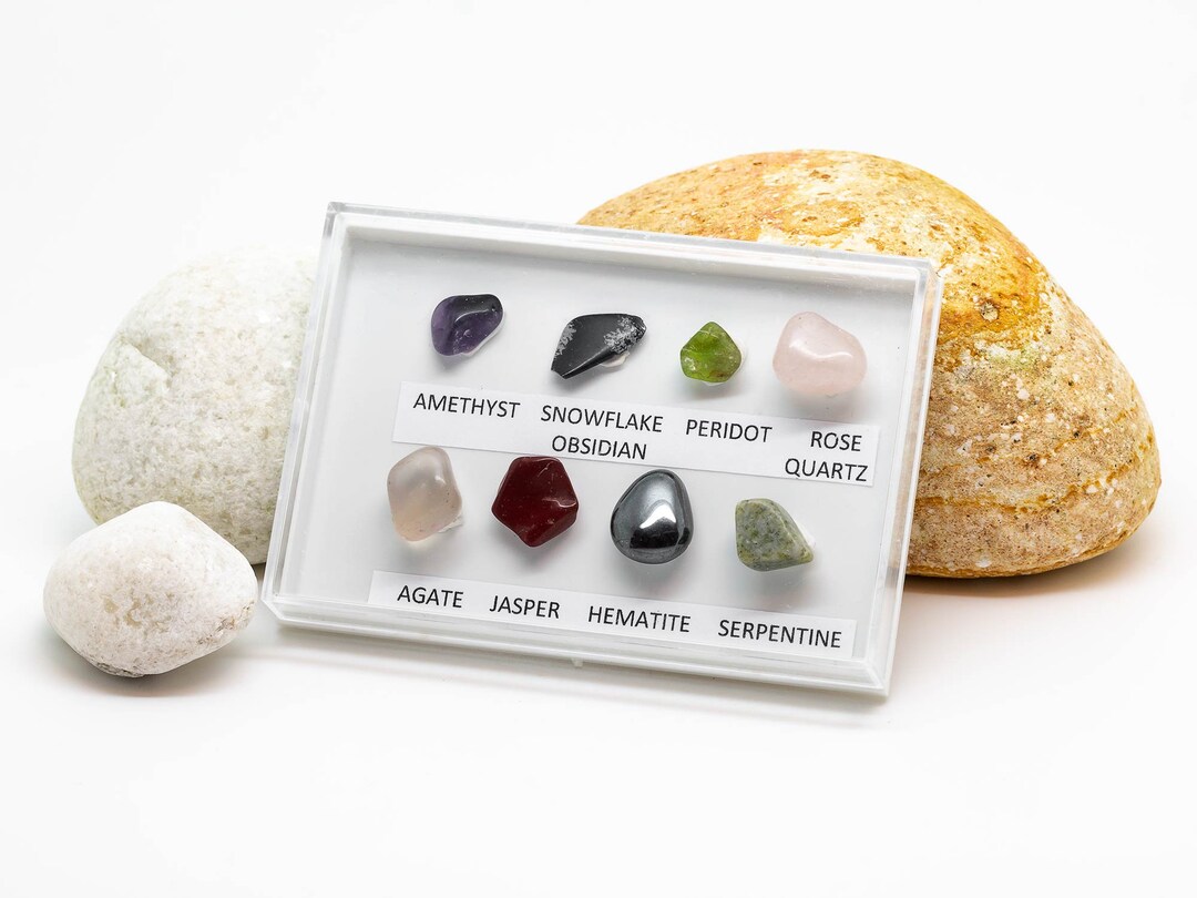 Gemstone Collection Gift Set Mini Assortment of Natural Tumbled ...