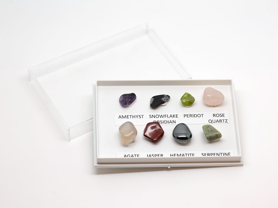 Gemstone Collection Gift Set Mini Assortment of Natural Tumbled ...