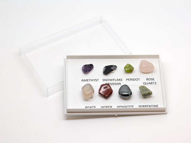 Gemstone Collection Gift Set Mini Assortment of Natural Tumbled ...